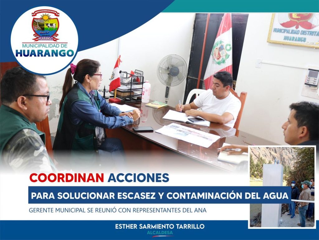REUNIÓN CON LA REPRESENTANTE DE LA AUTORIDAD NACIONAL DEL AGUA (ANA ... REUNIÓN CON LA REPRESENTANTE DE LA AUTORIDAD NACIONAL DEL AGUA (ANA ...